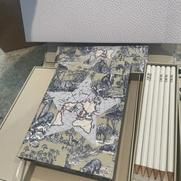 Dior | Office | Dior Notebook And Pencil Gift Set | Poshmark